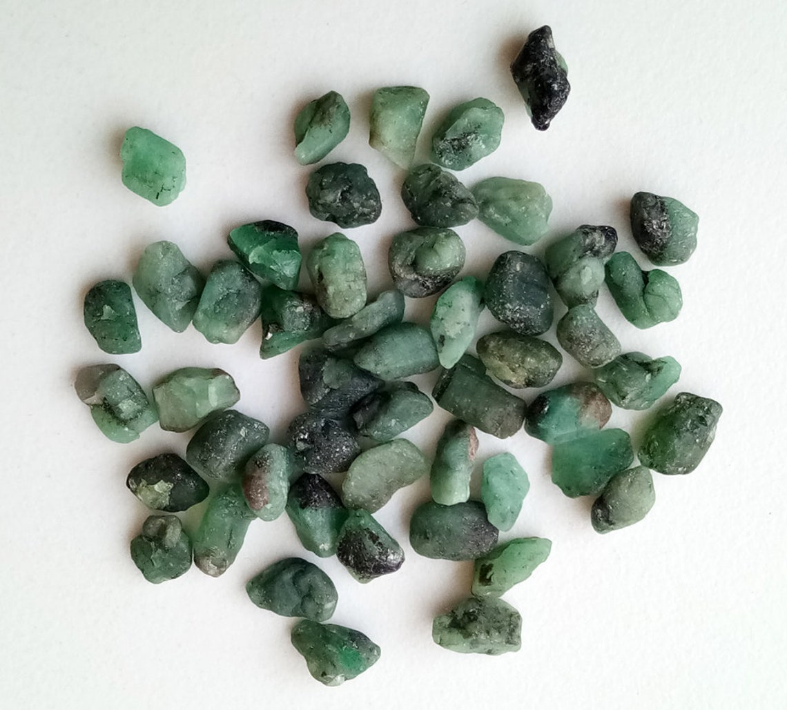 7-8mm Emerald Rough Green Emerald Rough Stones Rough Emerald - Etsy