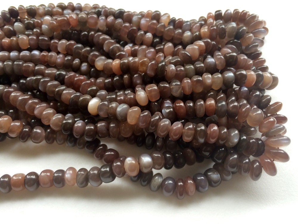 7-8mm Chocolate Moonstone Smooth Beads Chocolate Moonstone | Etsy