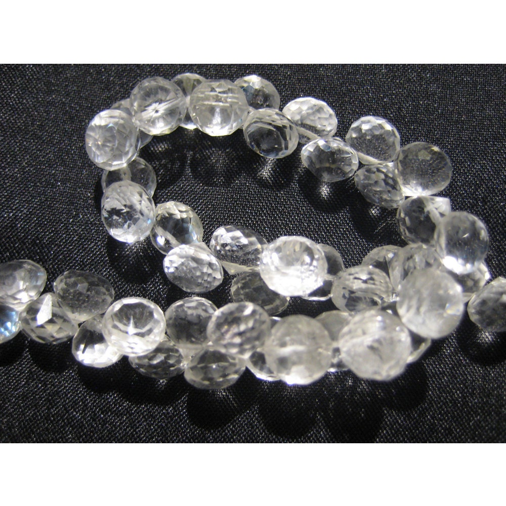 8x8mm Crystal Quartz Faceted Onion Gemstones Crystal Faceted - Etsy