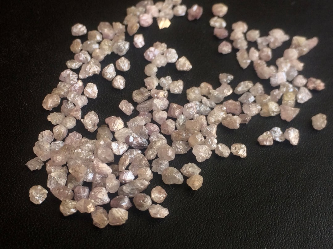 Pink Rough African Diamond, CONFLICT FREE 2-2.5mm Raw Diamonds, Loose ...