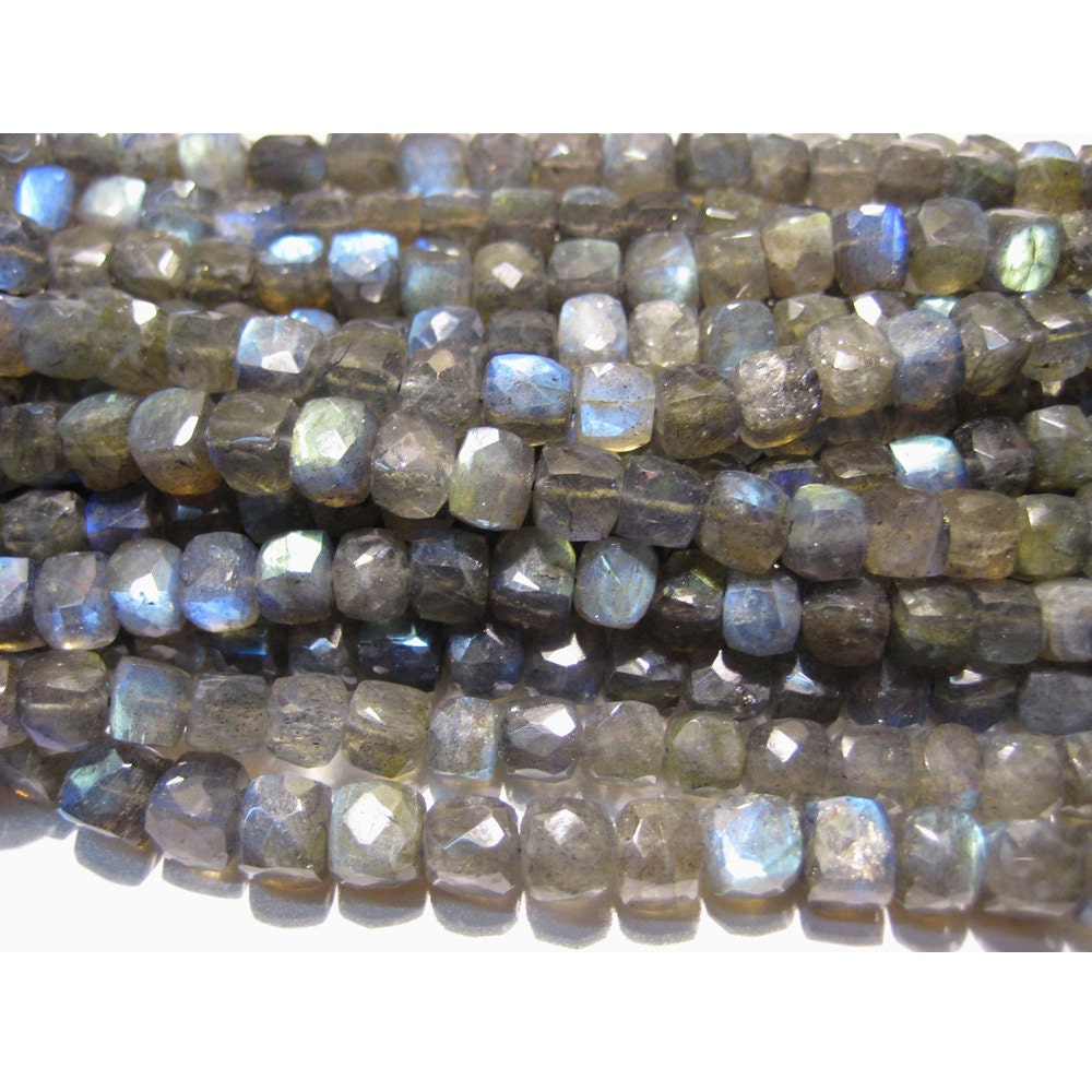 6-7mm Labradorite Faceted Box Beads Labradorite Faceted - Etsy
