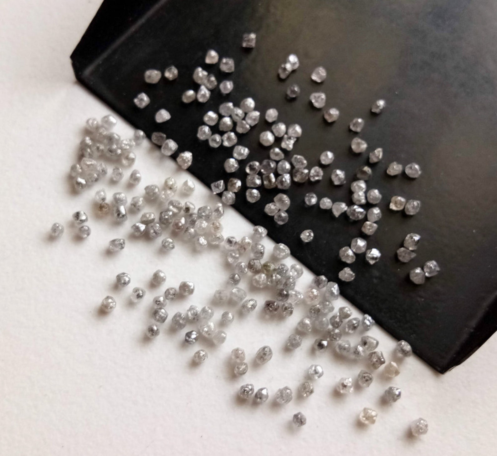 1.5mm Grey Rough Diamond Natural Grey Raw Diamond Uncut Grey - Etsy