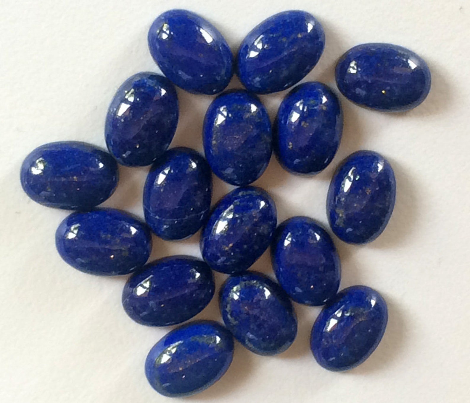 10x15mm Lapis Lazuli Oval Cabochons, Natural Plain Oval Lapis Lazuli ...