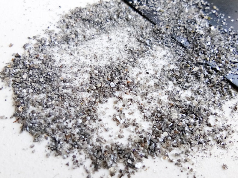 Dark Grey Diamond Dust Fine Dark Grey Diamond Dust Uncut - Etsy