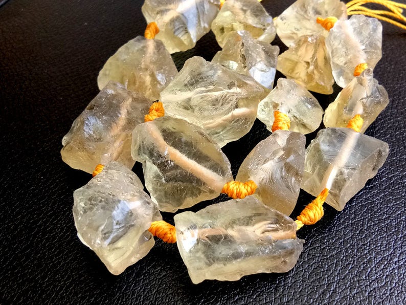 16-23mm Raw Lemon Quartz Stones Huge Natural Lemon Loose - Etsy