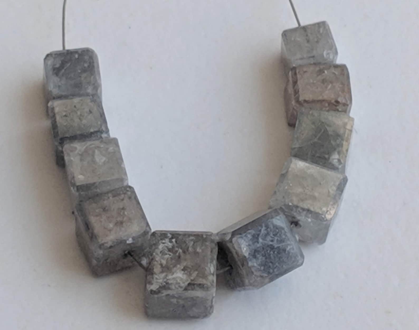 3.8-4.4mm Grey Sparkling Diamonds Box Cubes, Natural Polished Diamond ...