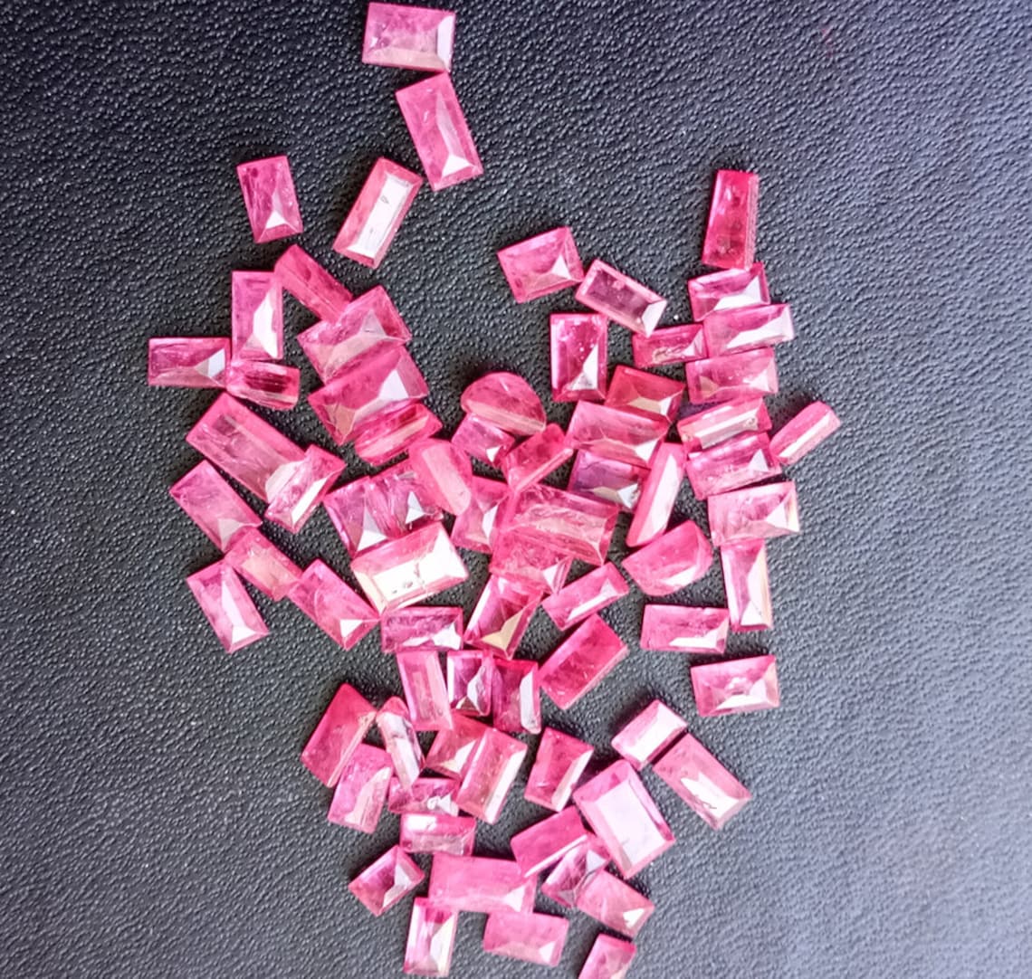 2x3mm - 2.5x4mm Ruby Baguette Cut Stone, Natural Ruby Mozambique ...