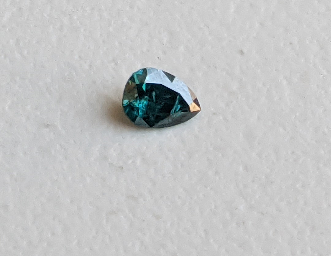 Blue Diamond Pear Cut, Diamond Pear for Ring, Loose Diamond Pear ...