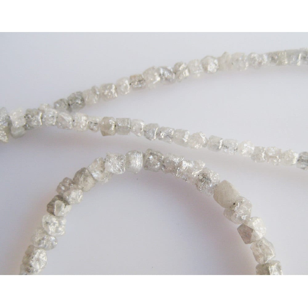 1mm to 2mm White Grey Diamond Box Beads Rough Diamonds - Etsy