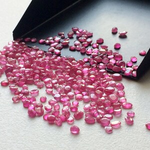 2x3mm - 3x4mm Ruby Oval Cut Stones, Natural Loose Ruby Gems, Tiny ...