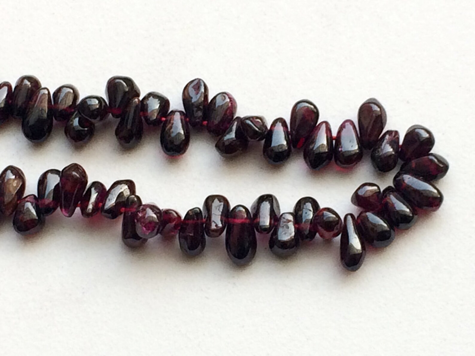 5x7mm 4x9mm Garnet Beads Garnet Plain Teardrop Beads 13 | Etsy