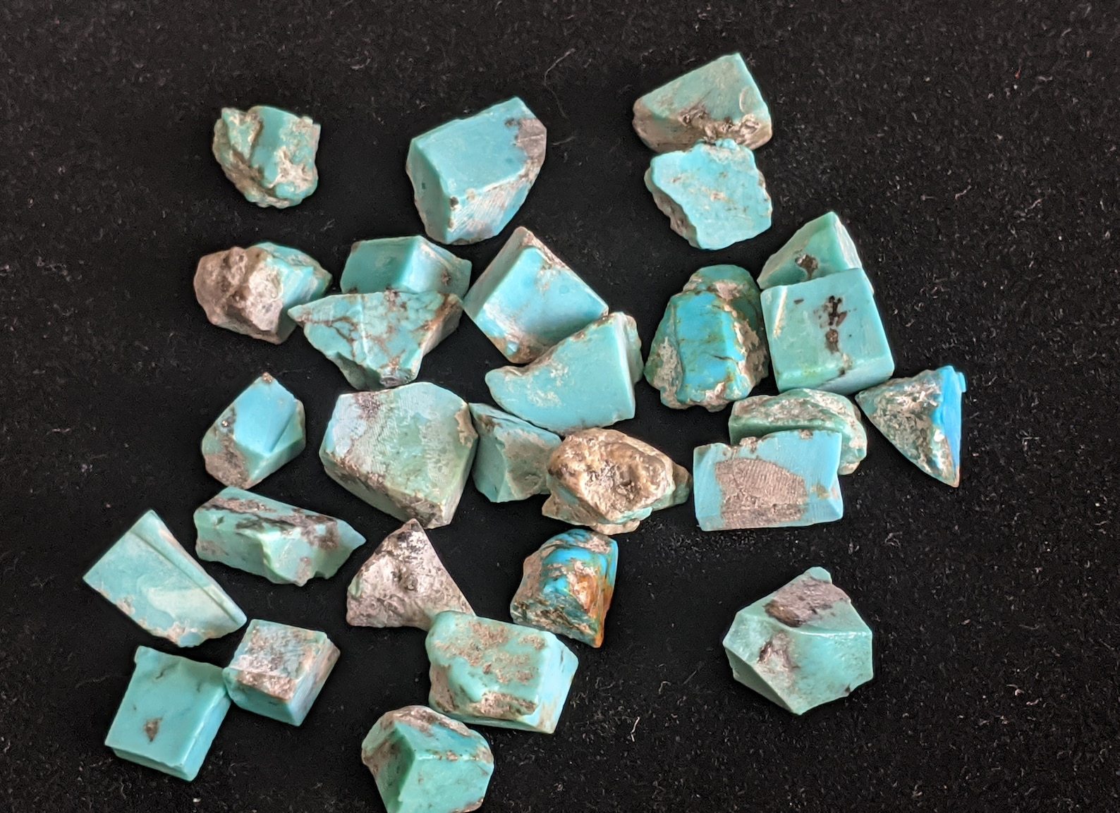 8-10mm Arizona Turquoise Rough Stones Raw Turquoise Loose - Etsy