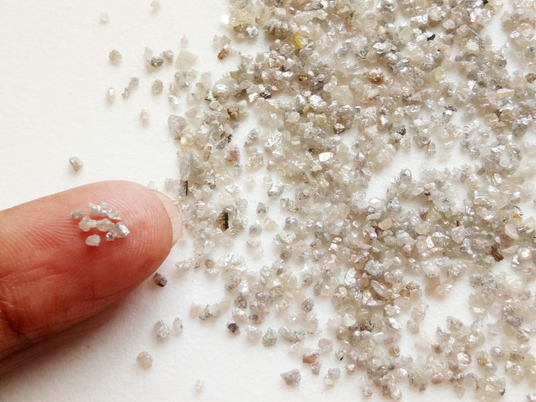 1-2mm Grey Rough Diamond Chips, Uncut Diamond, Raw Diamond Chips, Raw ...