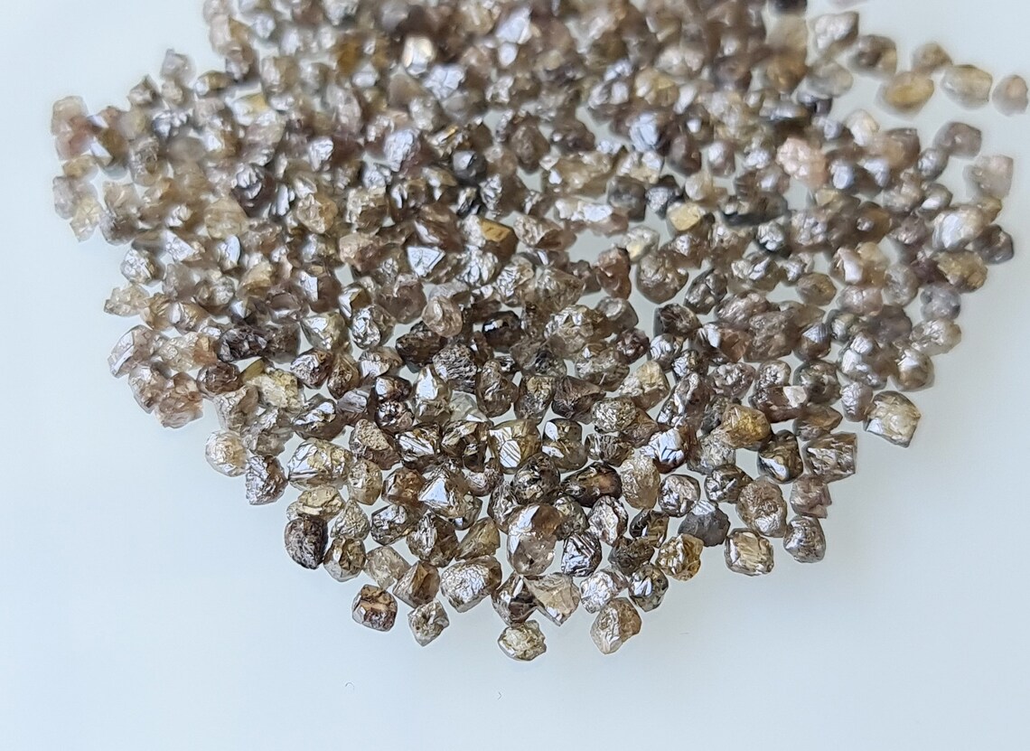 2-4mm Brown Red Raw Diamond Natural Brown Red Rough Smooth - Etsy