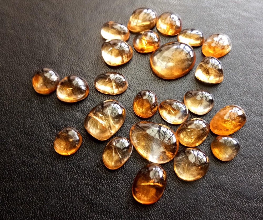 6-11mm Citrine Cabochons Natural Plain Free Form Shape - Etsy