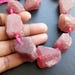 20-25mm Raw Strawberry Quartz Stones, Huge Natural Loose Rough Gemstone ...