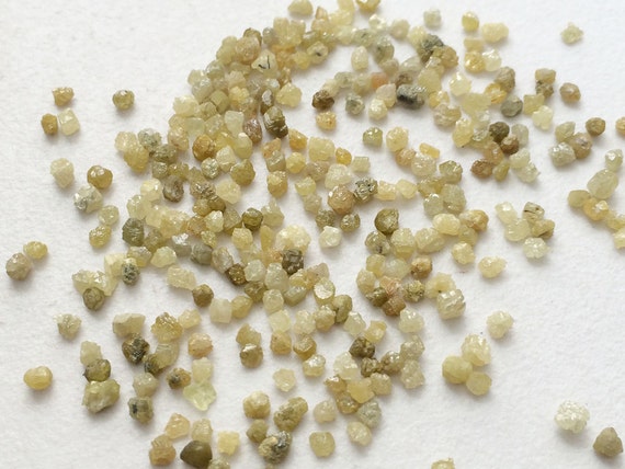 2-3mm Yellow Rough Diamond Yellow Raw Diamond Uncut Diamond | Etsy