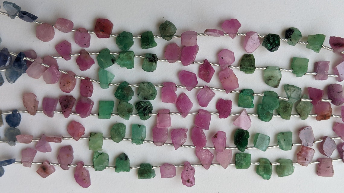 6-11mm Sapphire Ruby Emerald Rough Slices Natural Rawuby | Etsy