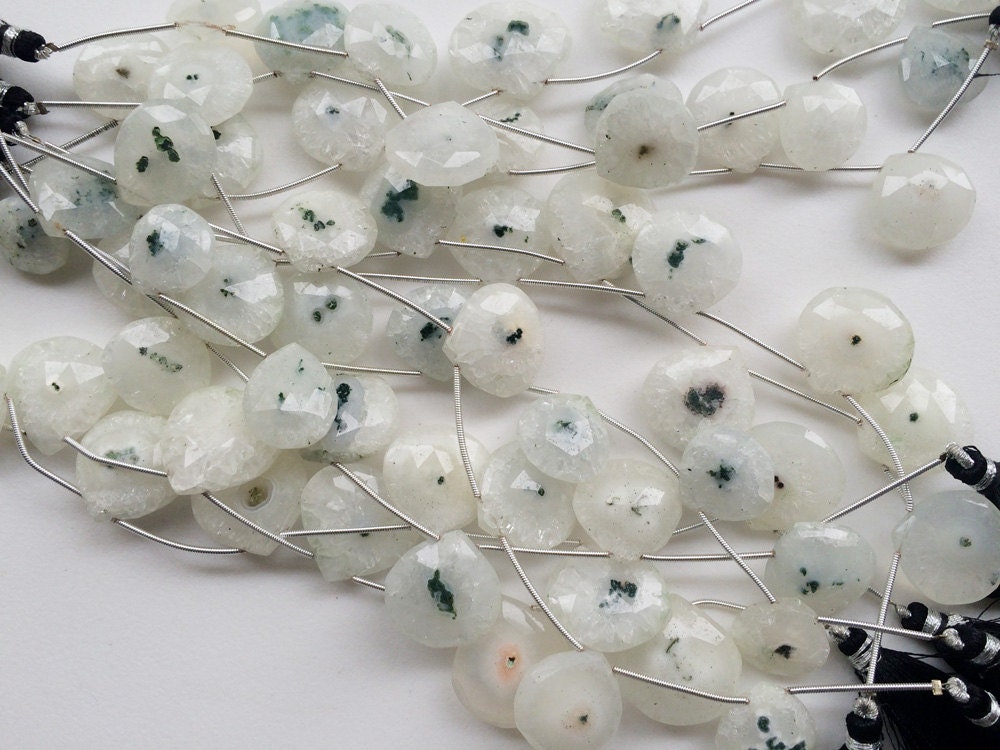 19-22mm Natural Solar Quartz Beads, Solar Quartz Faceted Heart ...