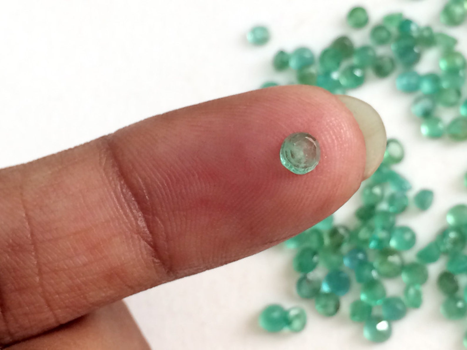 2.5-3.5mm Emerald Stones Natural Loose Emerald Faceted Round | Etsy