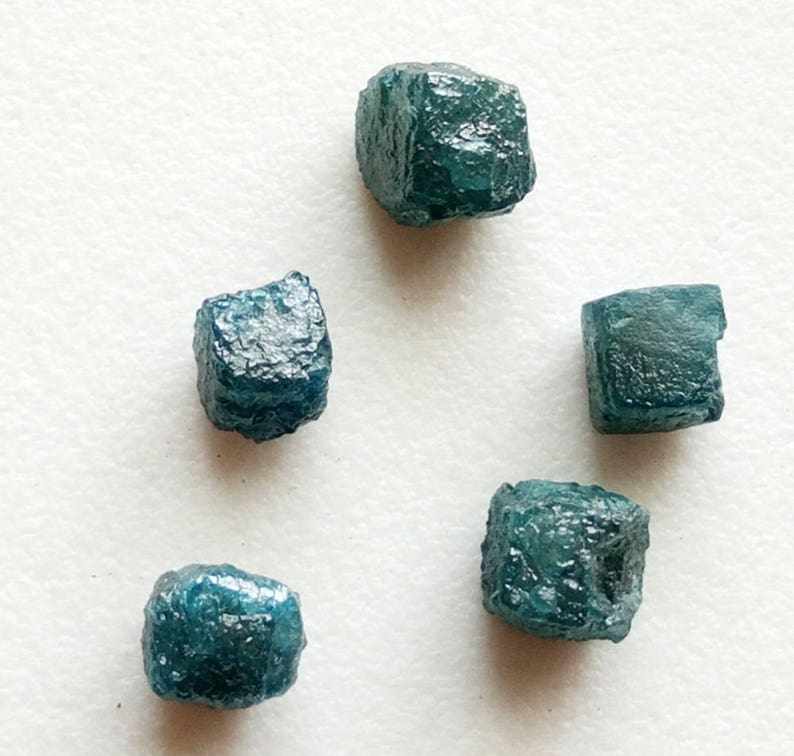 5-6mm Blue Rough Diamond Box Cubes Natural Diamond Cubes Raw - Etsy