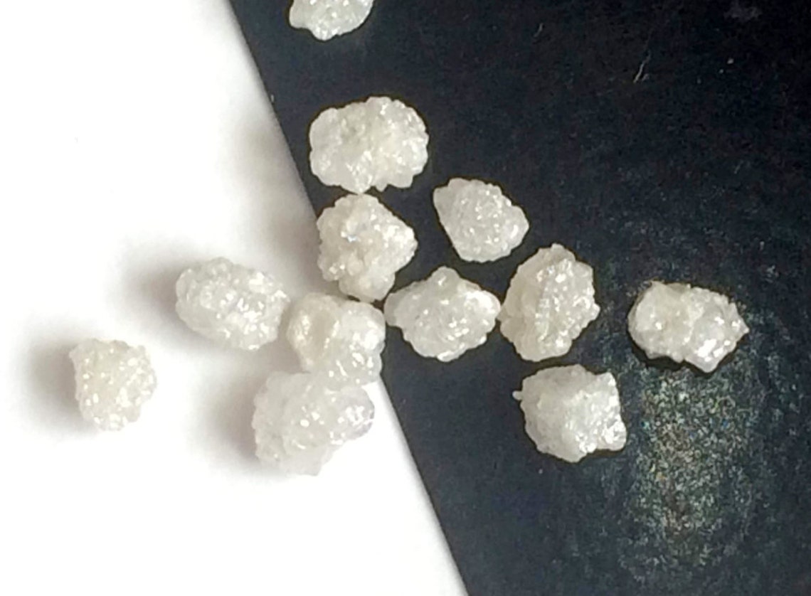 4-5mm Flat White Raw Diamond Slice, Natural White Flat Rough Diamonds ...