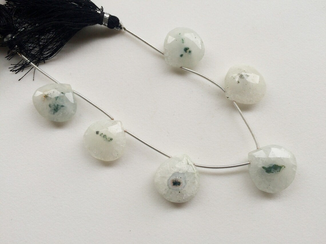 19-22mm Natural Solar Quartz Beads Solar Quartz Faceted Heart | Etsy