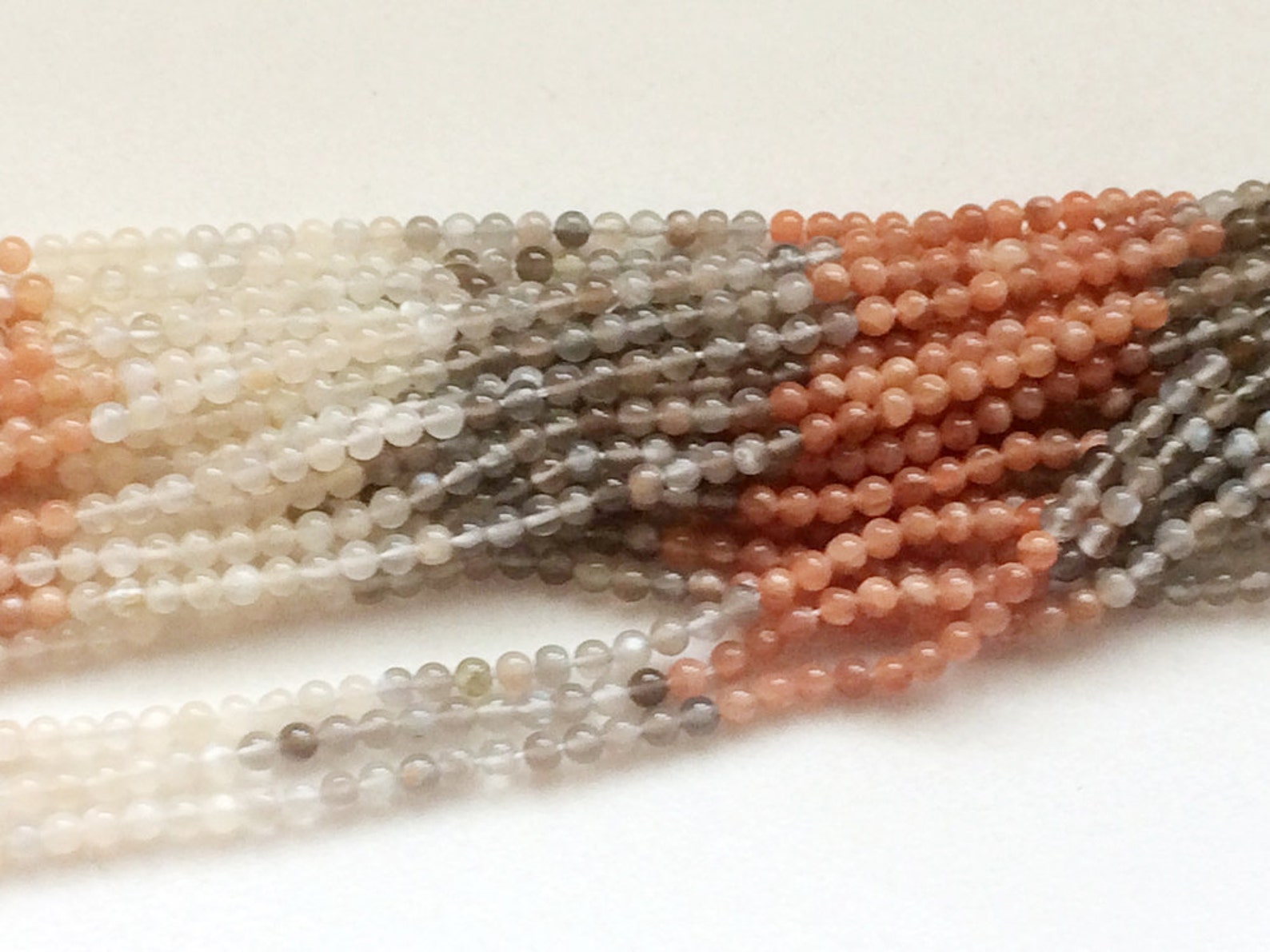 3mm Multi Moonstone Plain Round Balls, Multi Moonstone Plain Ball Beads ...