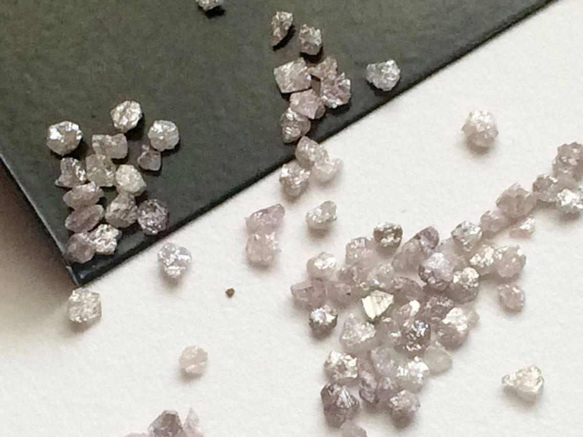 2-3mm Pink Rough Diamond Pink Raw Diamond Uncut Diamond | Etsy