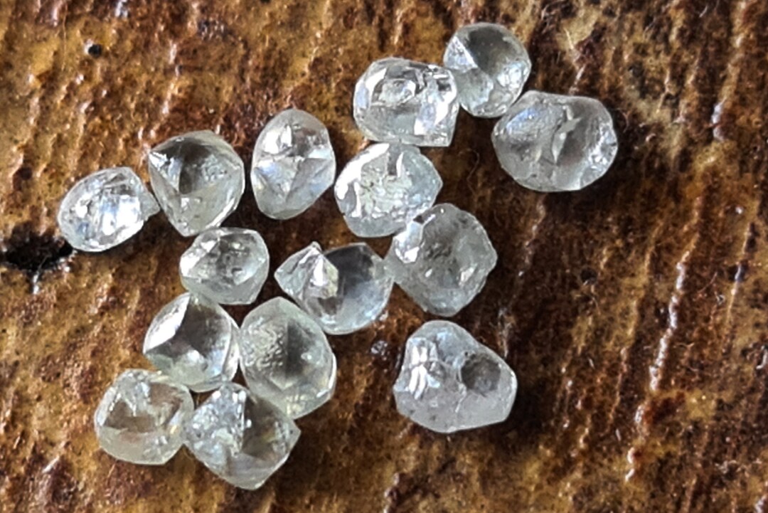 Beautiful Clear Diamond Crystal, 3-3.5mm Clear White Loose Diamond ...