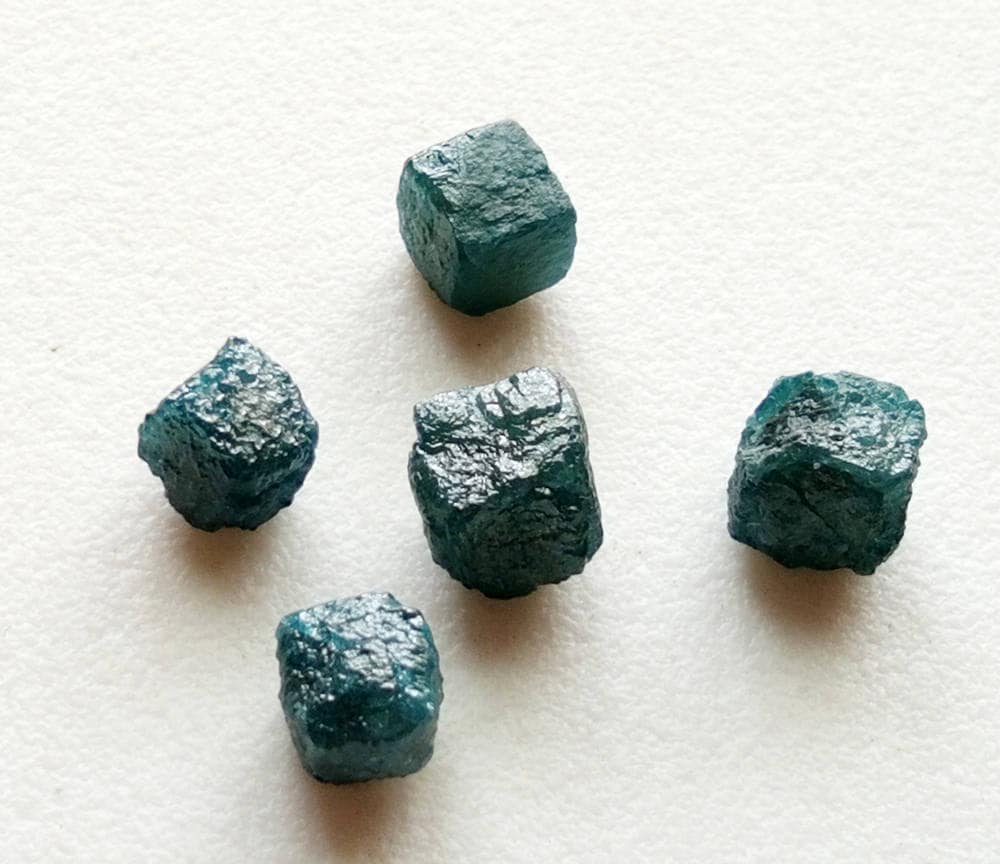 5-6mm Blue Rough Diamond Box Cubes Natural Diamond Cubes Raw | Etsy