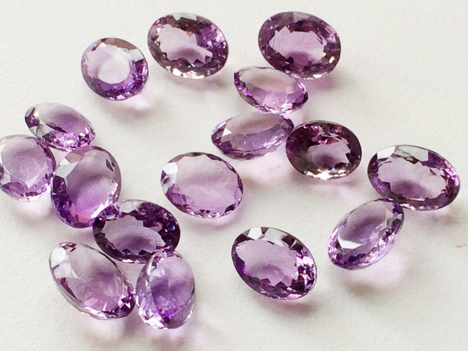 12-15mm Amethyst Cut Stone Lot Oval Cut Faceted Amethyst 5 - Etsy