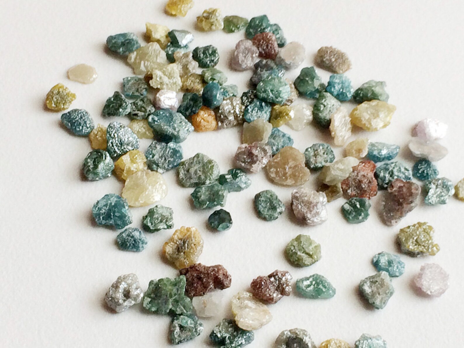 4-6mm Multi Color Rough Diamond Slices Diamond Slices - Etsy