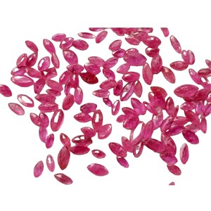 2x3mm - 3x6mm Ruby Marquise Cut Stones, Natural Loose Ruby Gems ...