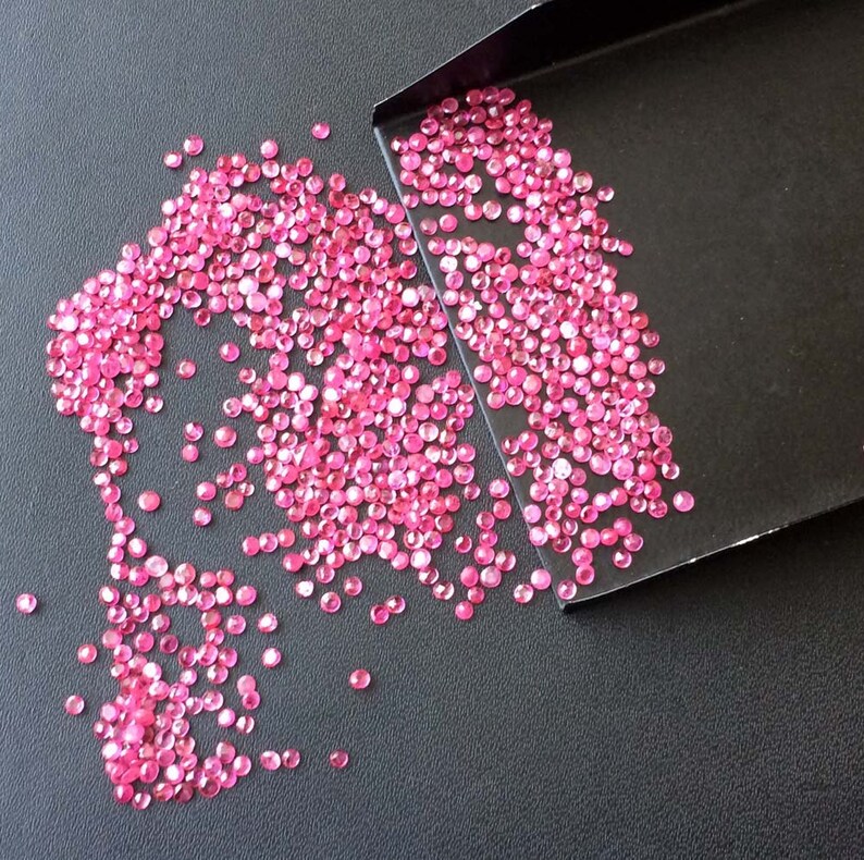 2.5-3mm Ruby Round Cut Stones Natural Loose Ruby Gems | Etsy