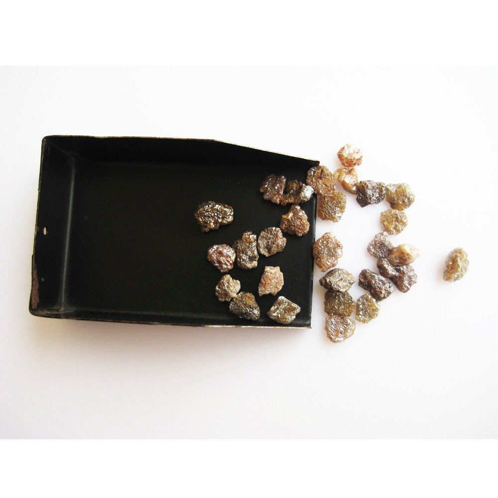 5mm Each Approx Brown Rough Diamond, Brown Raw Diamond, Uncut Diamond ...