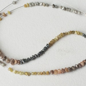 2-3mm, Multi Color Rough Diamonds, Yellow, Grey, Red & Black Raw ...