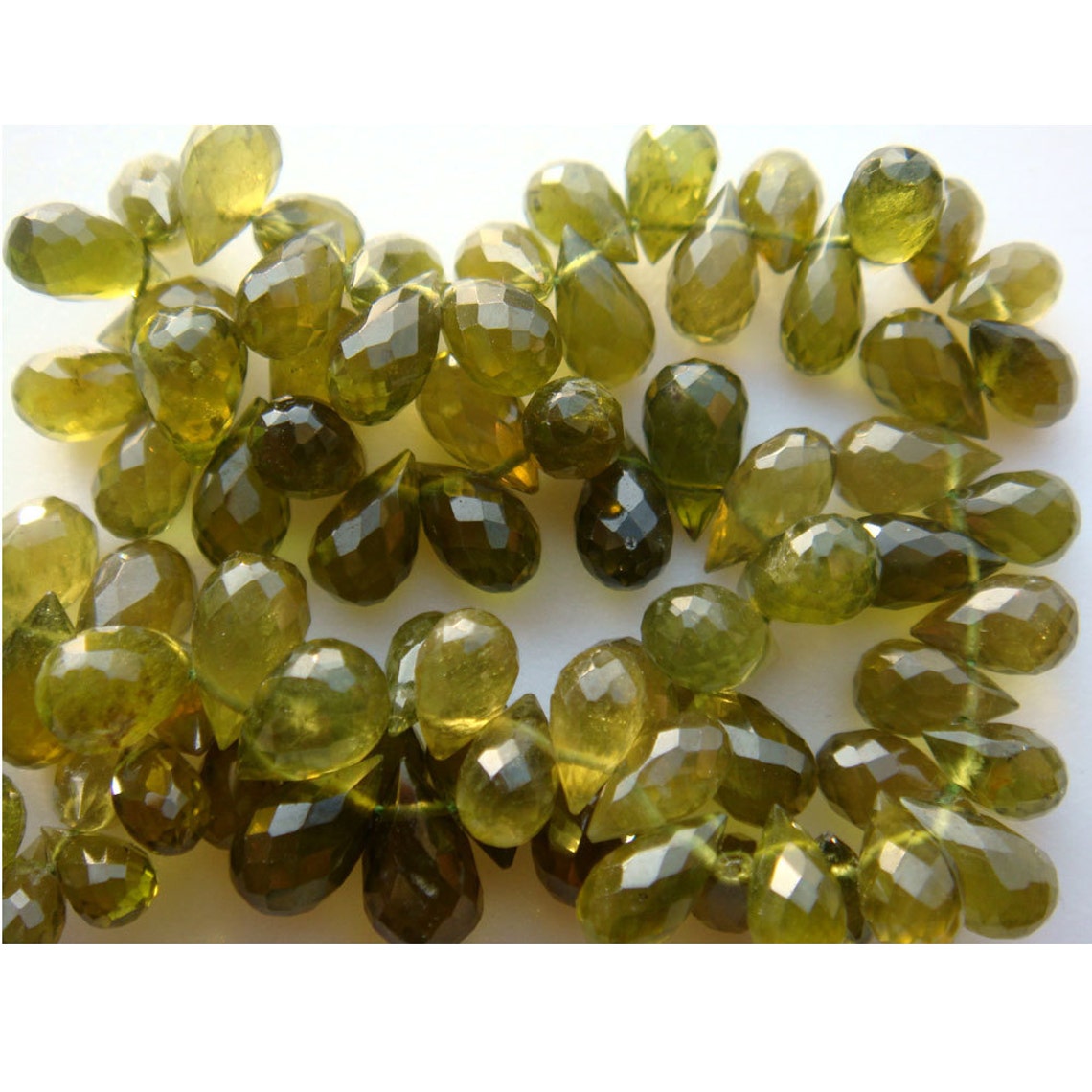 4x6mm-6x8mm Vesuvianite Tear Drops Vessonite Micro Faceted - Etsy