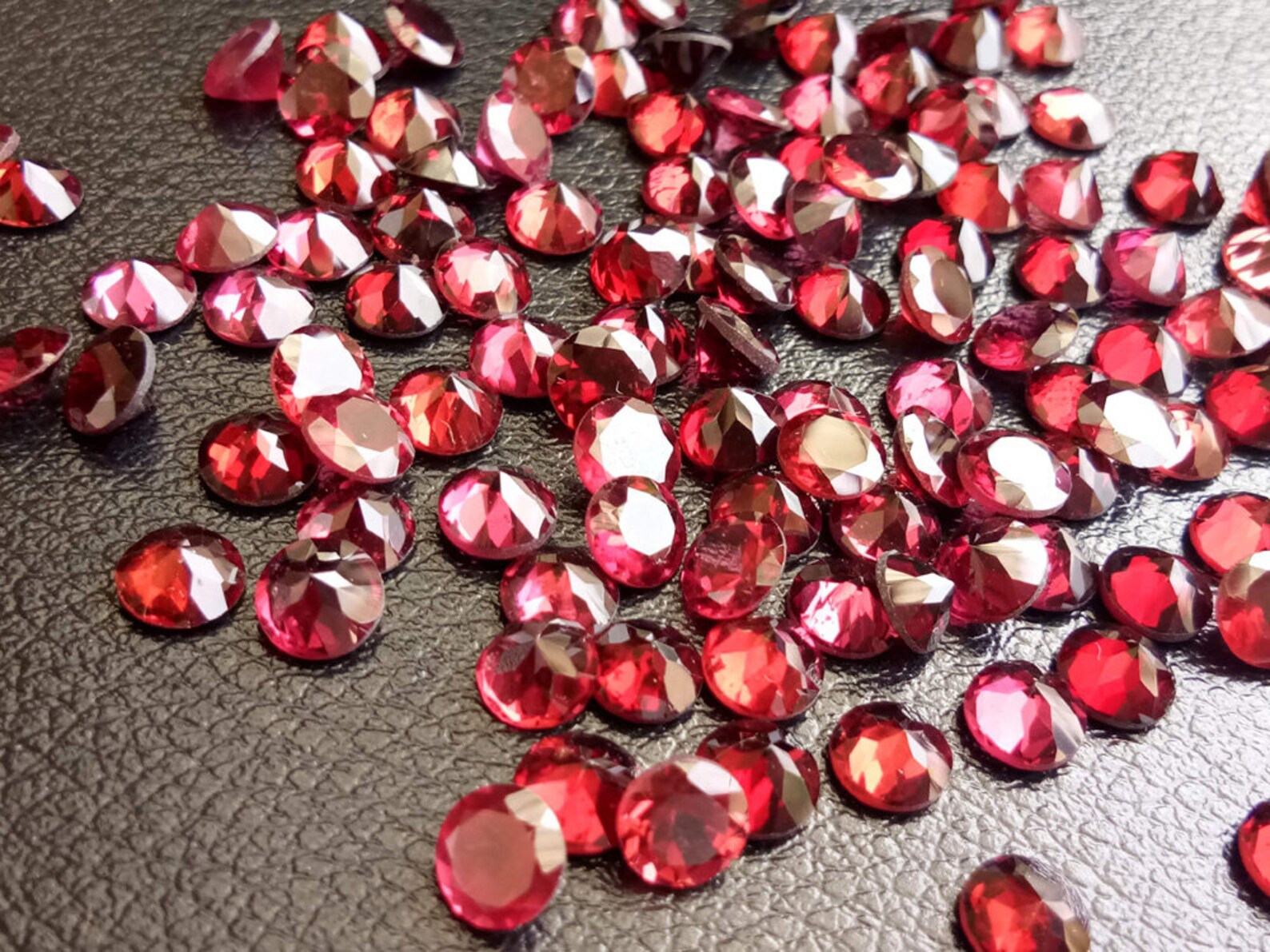 5-6mm Garnet Round Cut Stone Natural Faceted Garnet Stones | Etsy