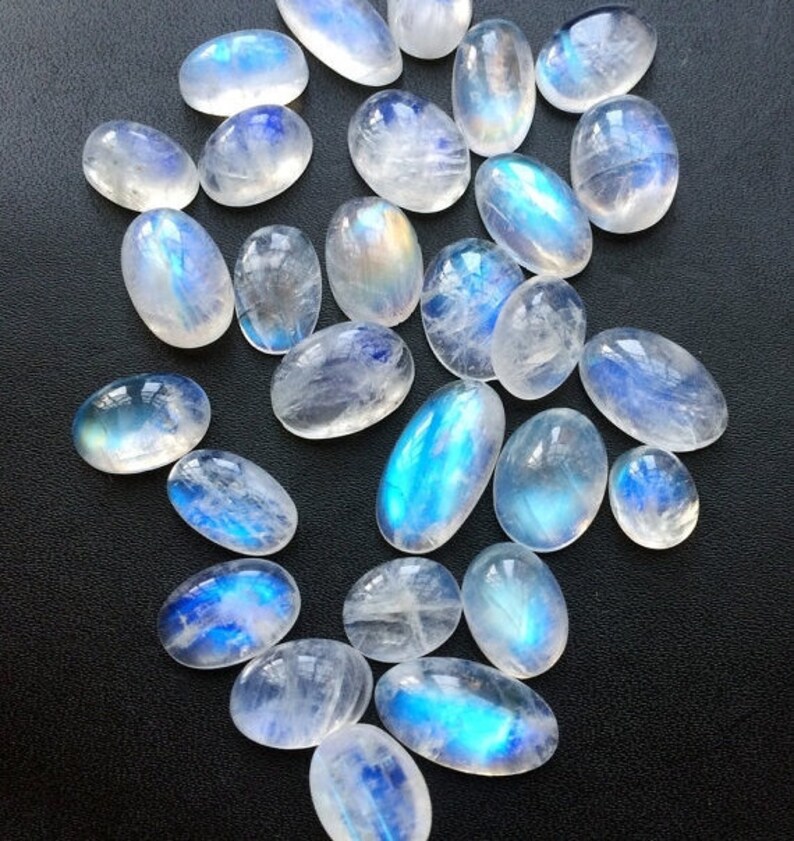 20-22mm Rainbow Moonstone Oval Plain Flat Back Cabochons 7 - Etsy