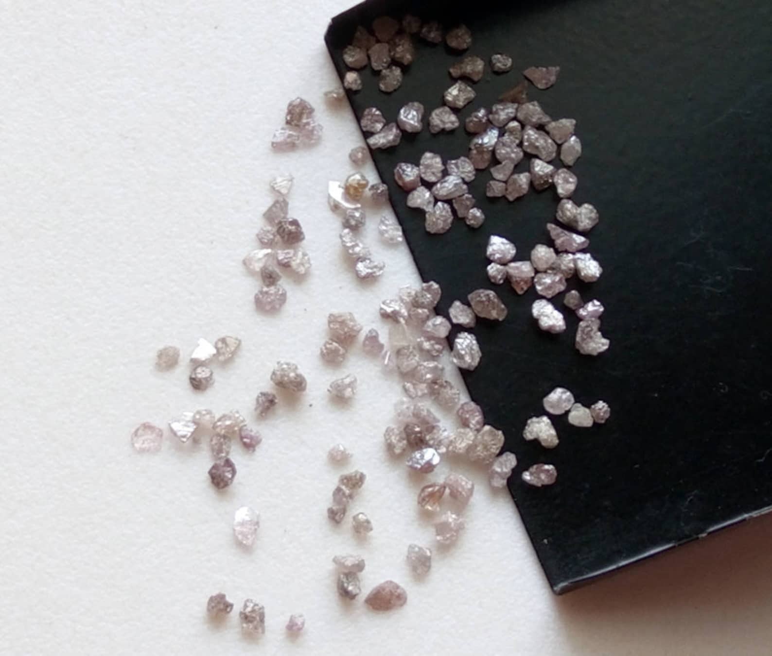 1.5-2mm Pink Rough Diamond Raw Uncut Diamond Natural Rough | Etsy