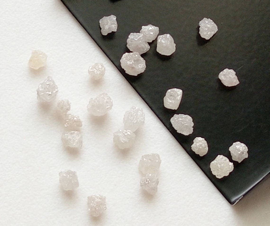 3.5-5mm White Rough Diamond, White Raw Diamond, Uncut Diamond, Loose ...