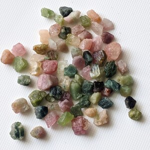 Tourmaline Rough, Raw Natural Multi Tourmaline for Ring / Earrings ...