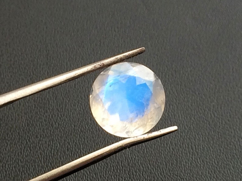 12mm Huge Rainbow Moonstone Faceted Round Cut Loose Rainbow | Etsy