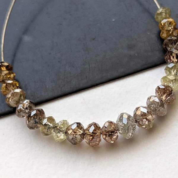 Diamond Rondelles - Etsy