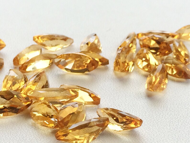6x12mm Citrine Marquise Cut Stone Citrine Faceted Calibrated | Etsy