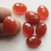 12mm - 18mm Carnelian Orange Chalcedony Rose Cut Cabochons, 5 Pcs ...