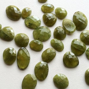 Items similar to Vesuvianite, Squares, Smooth, aka Vessonite aka ...