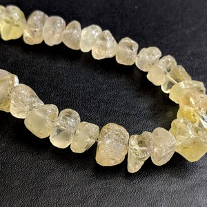7-10mm Raw Lemon Quartz Stones, Natural Loose Raw Gemstone, Lemon ...