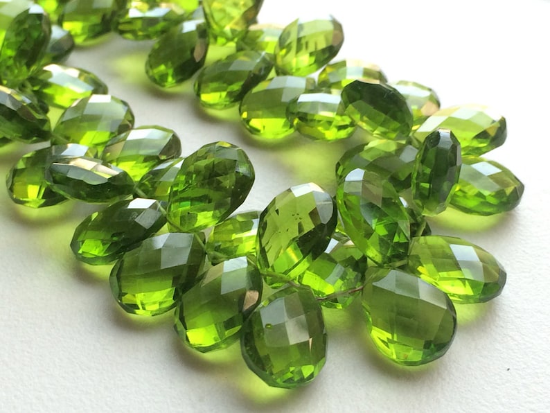10x14mm Peridot Mystic Quartz Huge Hydro Peridot Color | Etsy